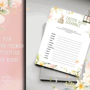PRINTABLE Easter Activity Page Bundle for Kids, Easter Basket Games ...