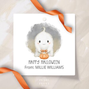 EDITABLE Halloween Gift Tag Template, Printable Classroom Party Favor ...