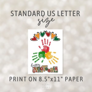 PRINTABLE Juneteenth Handprint Art Craft for Kids, Freedom Day Keepsake ...