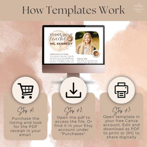EDITABLE Meet the Teacher Template, Back to School Flyer, Boho Coffee ...