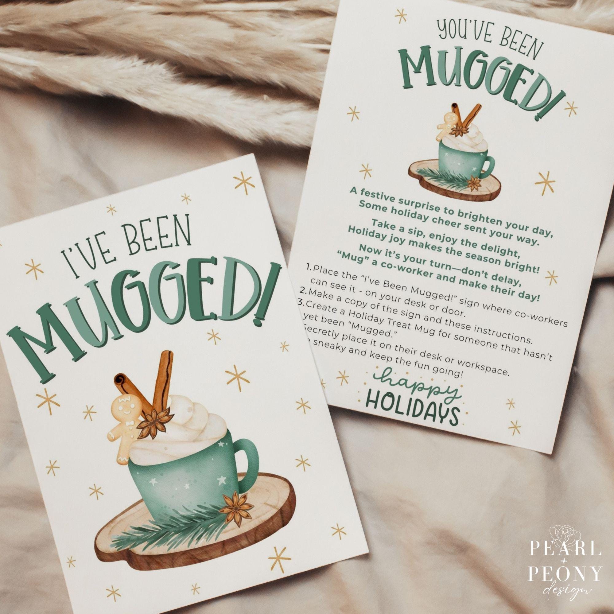 PRINTABLE Christmas You've Been Mugged Gift Exchange Game for Co ...