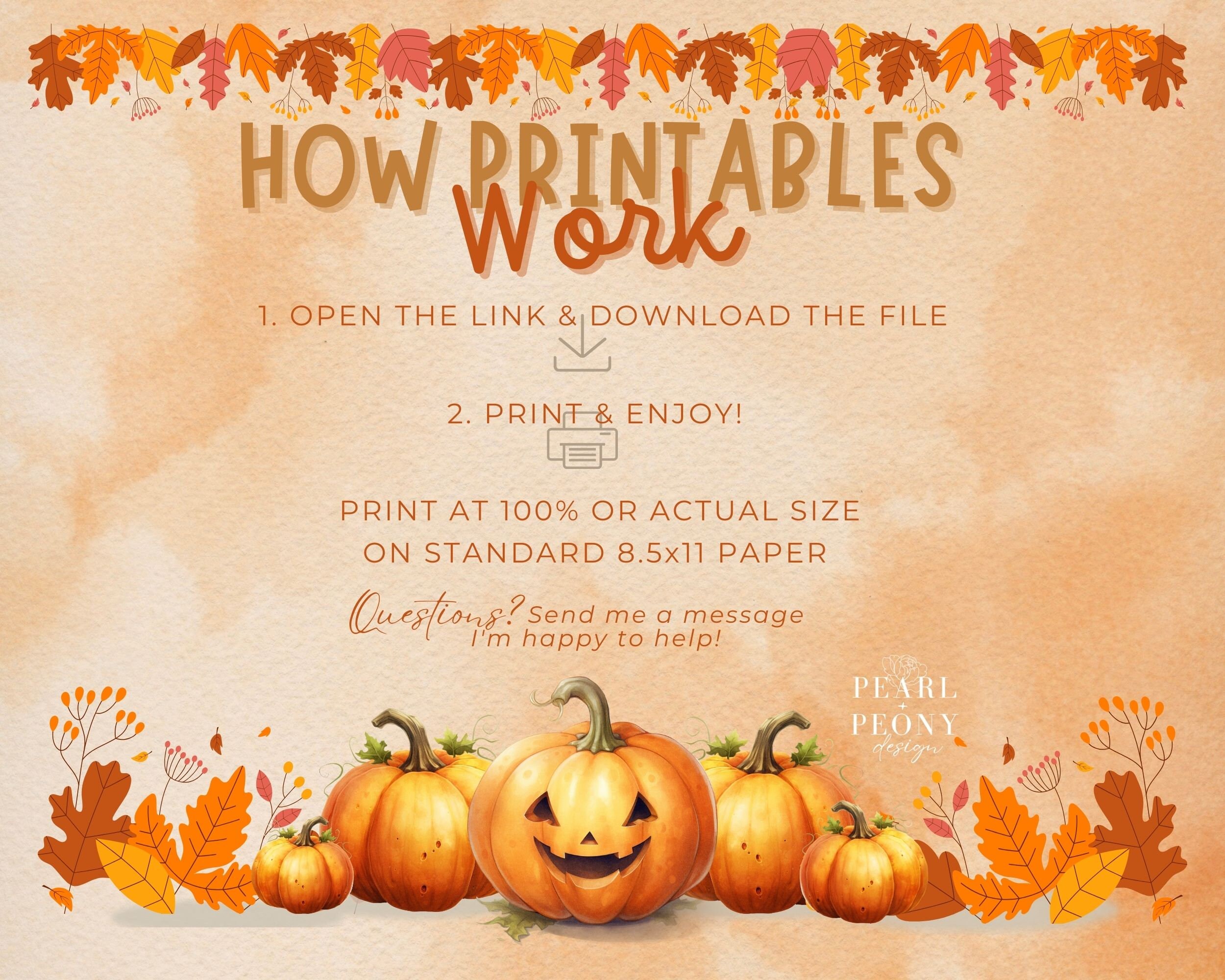 PRINTABLE Pass the Pumpkin Halloween Game, Left Right Game, Halloween ...