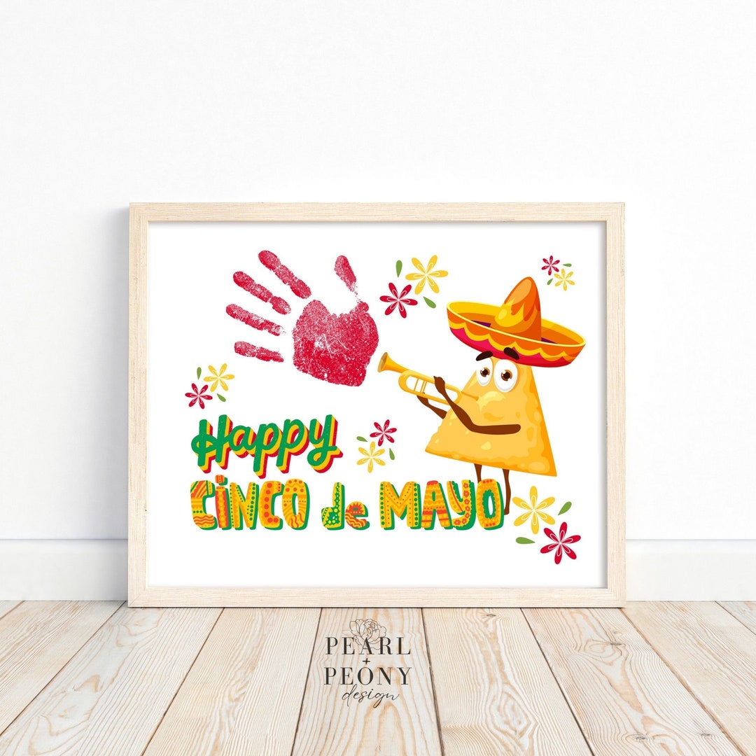 PRINTABLE Cinco De Mayo Handprint Art Craft, Keepsake Art, Toddler ...