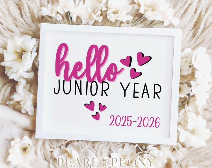 PRINTABLE Boho First Day of Ninth Grade, Aesthetic Hello Freshman Year ...
