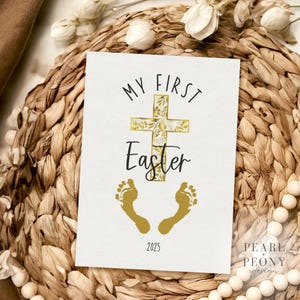 PRINTABLE My First Easter Handprint Art Craft for Baby, Easter ...