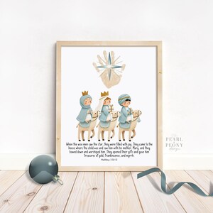PRINTABLE Christian Christmas Handprint Art Craft, Nativity Bible Verse ...