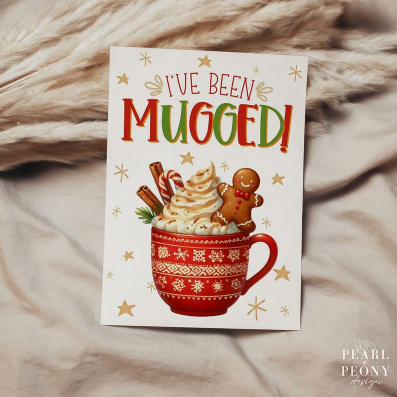 PRINTABLE Christmas You've Been Mugged Gift Exchange Game for Co ...