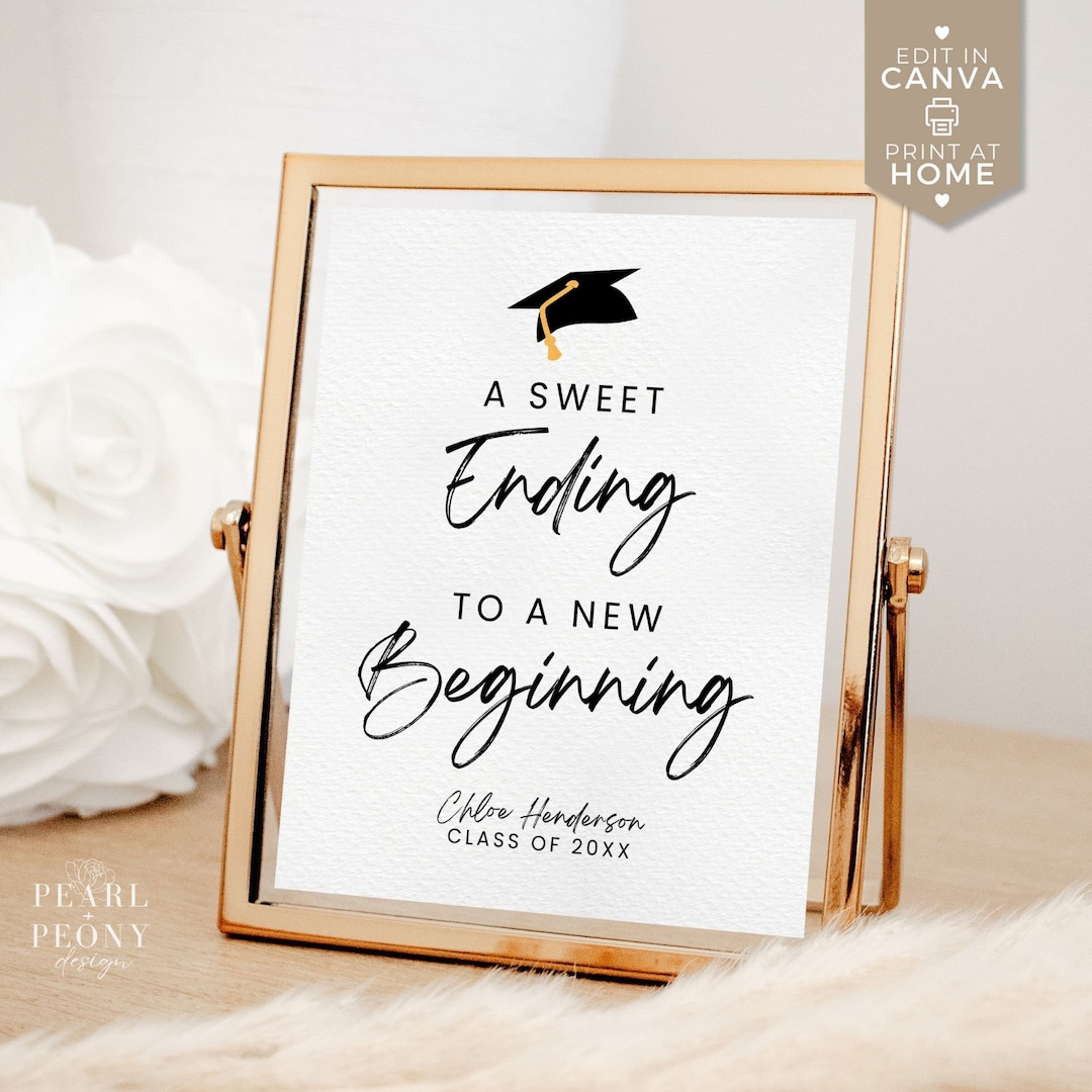 Graduation Dessert Table Sign | Printable Graduation Treat Table Sign ...