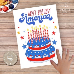 PRINTABLE July 4th Handprint Art Craft for Kids, USA Independence Day ...