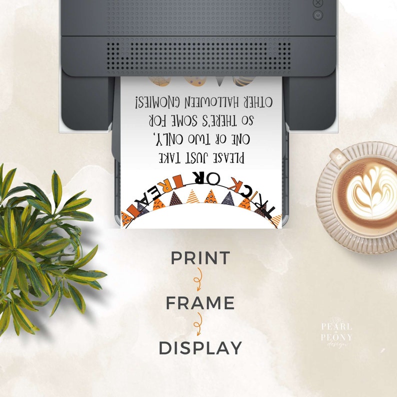 PRINTABLE Halloween Candy Bowl Sign, Please Take One Sign, Trick or ...
