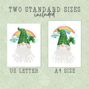 PRINTABLE St. Patrick's Day Handprint Art Craft for Kids, Keepsake Art ...