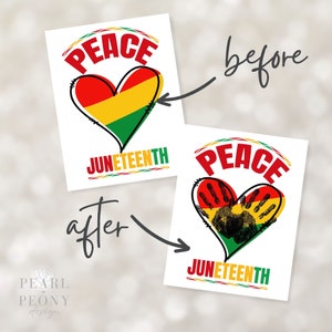 PRINTABLE Juneteenth Handprint Art Craft for Kids, Freedom Day Keepsake ...