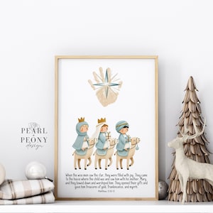 PRINTABLE Christian Christmas Handprint Art Craft, Nativity Bible Verse ...