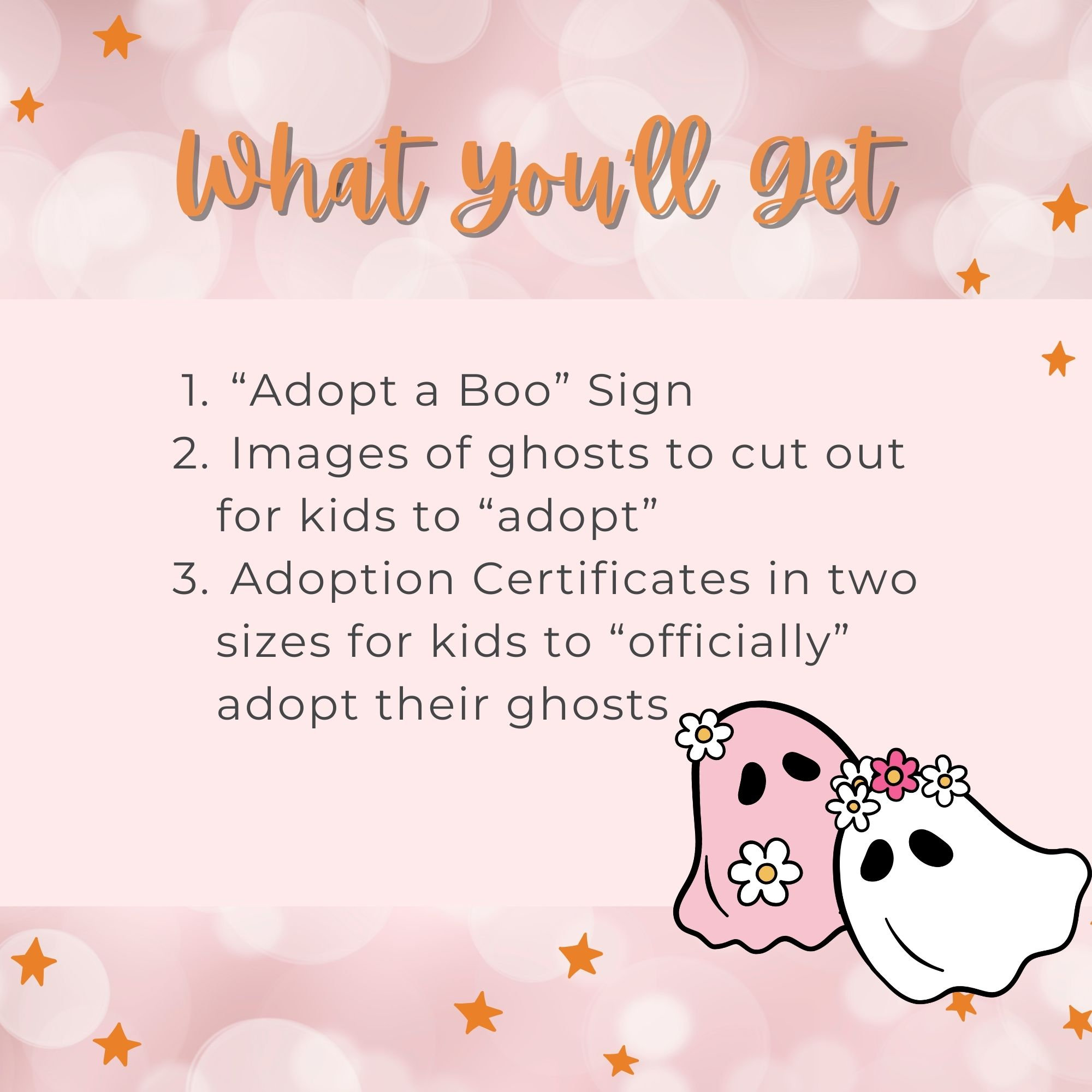 PRINTABLE Adopt a Ghost, Halloween Ghost Adoption, Adopt a Pet Ghost ...