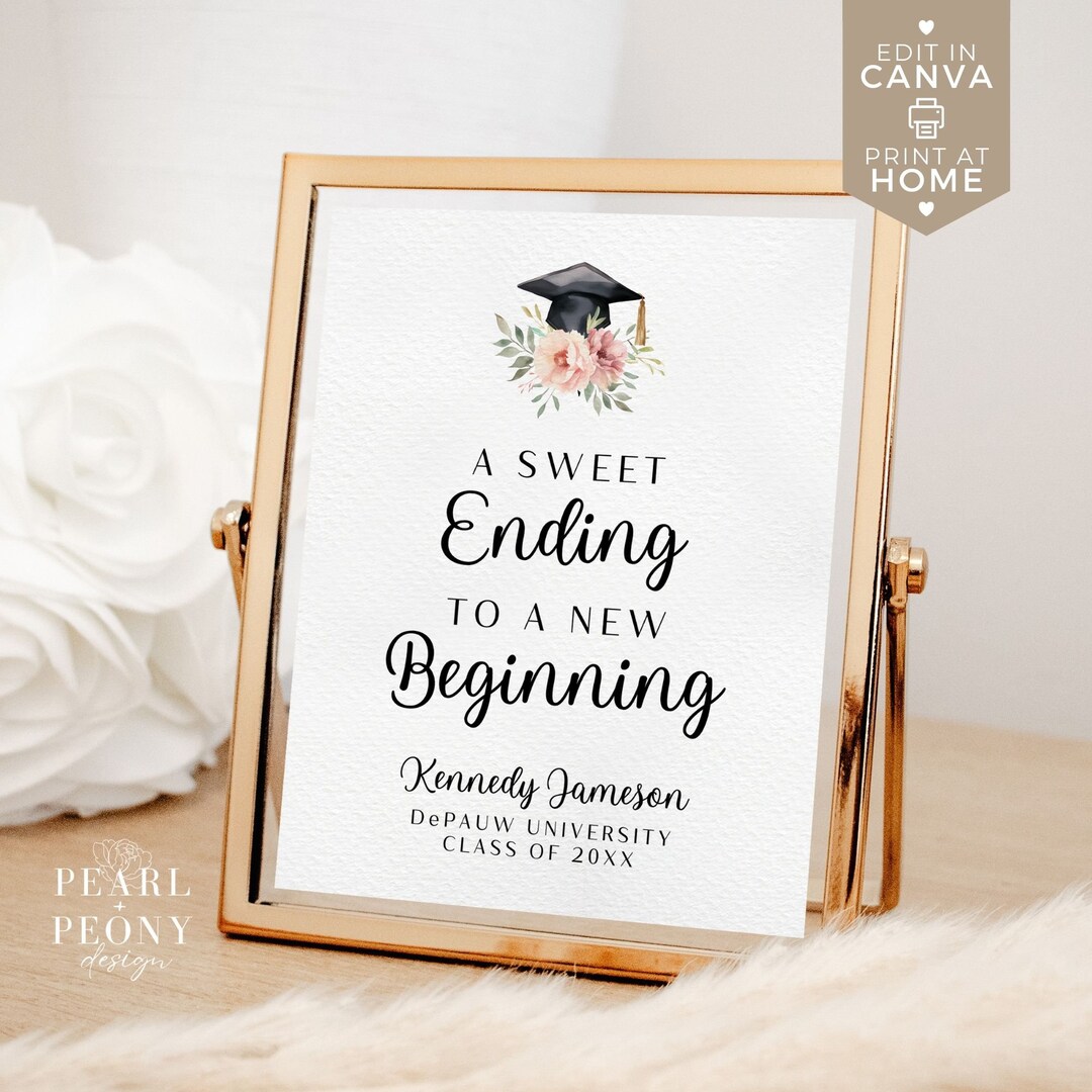 Graduation Dessert Table Sign | Printable Graduation Party Treat Table ...