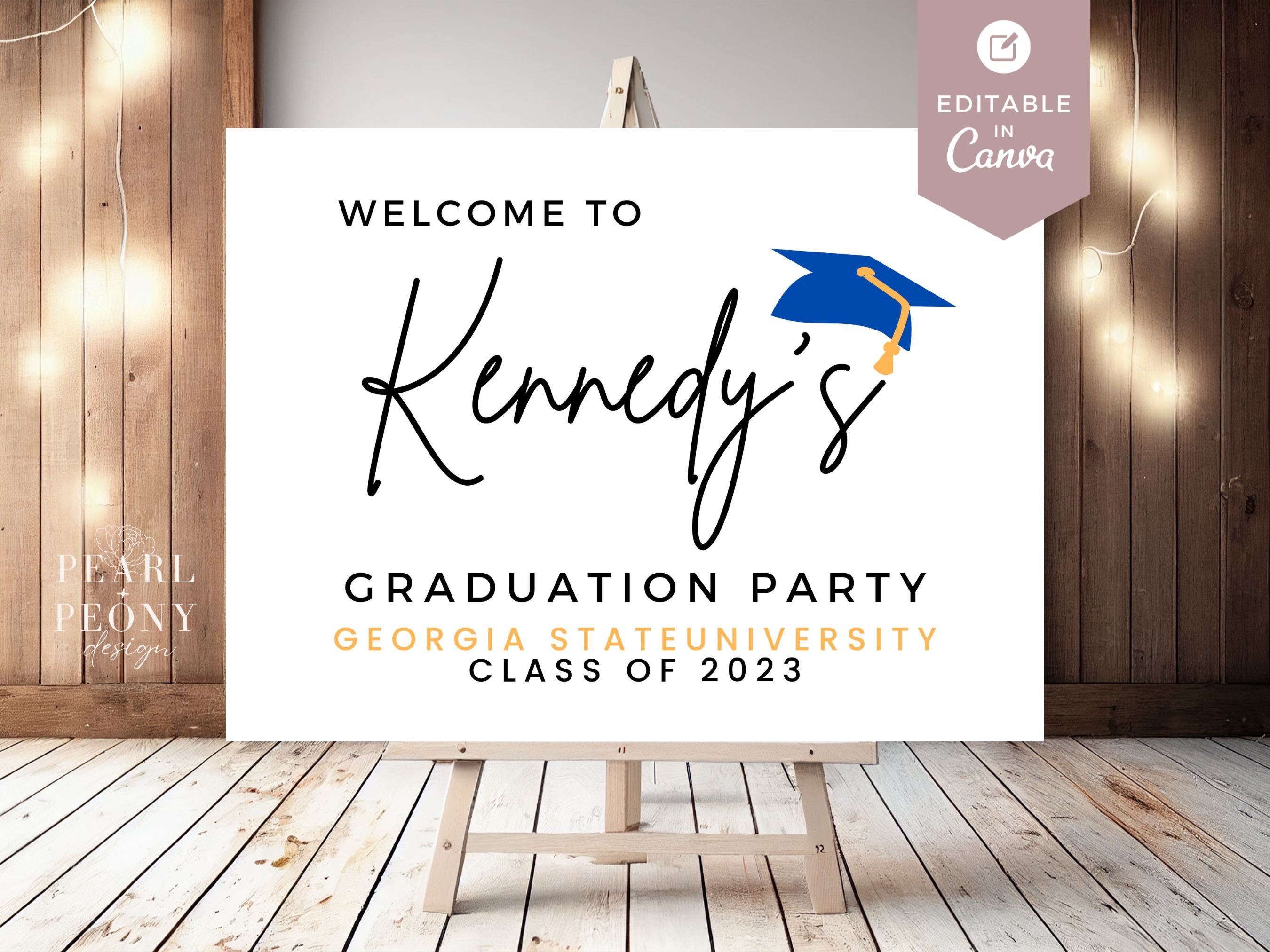 Graduation Party Welcome Sign Template Graduation Party Sign - Etsy