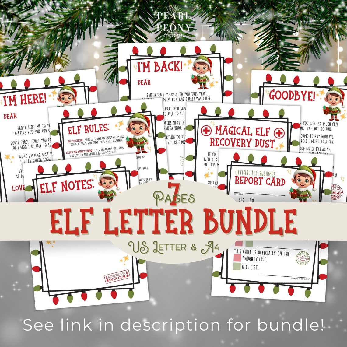 PRINTABLE Christmas Elf Notes, Personalize Notes From Your Elf, Elf ...