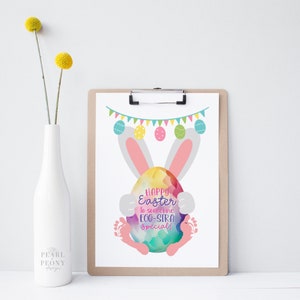 PRINTABLE Easter Handprint Art Craft for Kids, Footprint Keepsake Art ...