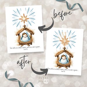 PRINTABLE Christian Christmas Handprint Art Craft, Holiday Bible Verse ...