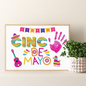 PRINTABLE Cinco De Mayo Handprint Art Craft, Keepsake Art, Toddler ...