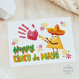 PRINTABLE Cinco De Mayo Handprint Art Craft, Keepsake Art, Toddler ...