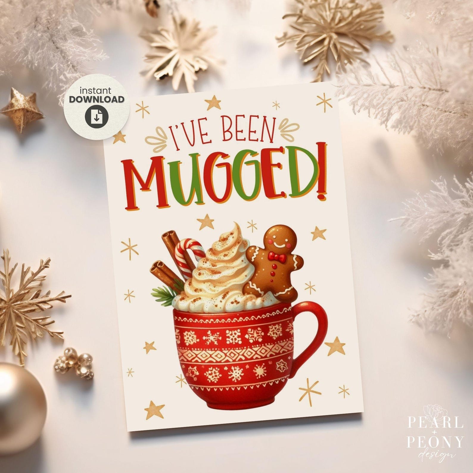 PRINTABLE Christmas You've Been Mugged Gift Exchange Game for Co ...
