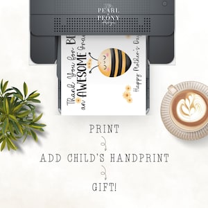 PRINTABLE Mothers Day Handprint Art Craft for Kids, Grandma Keepsake ...