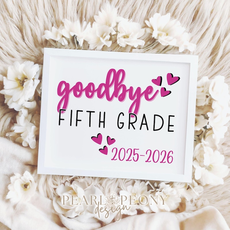 5th Grade Sign - Etsy