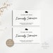 EDITABLE Graduation Name Card Insert Template, Grad Announcement Insert ...