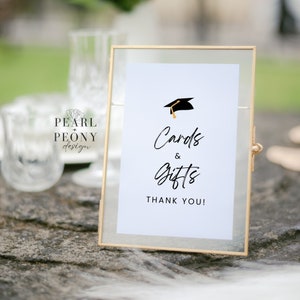 PRINTABLE Graduation Party Gift Table Sign, NON-EDITABLE Print and ...