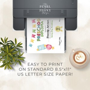 EDITABLE Preschool Graduation Diploma Template, Printable Custom ...