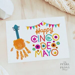 PRINTABLE Cinco De Mayo Handprint Art Craft, Keepsake Art, Toddler ...