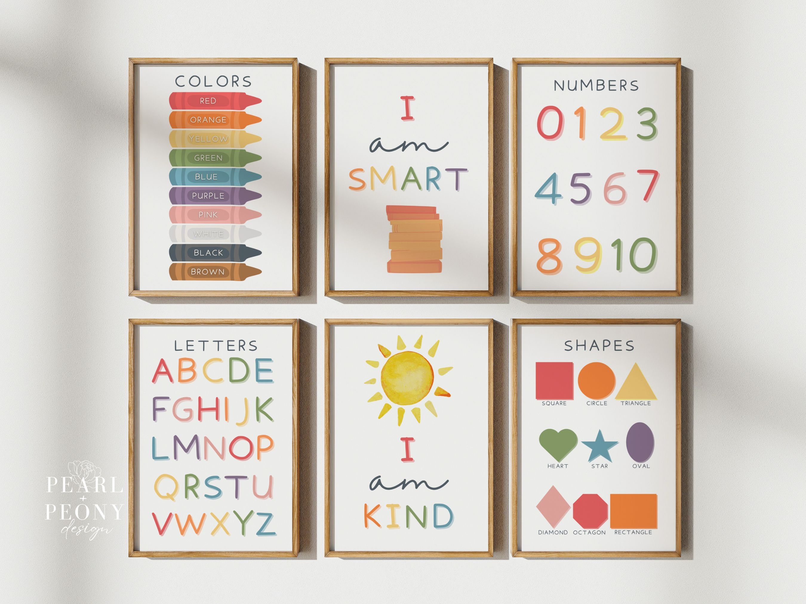 PRINTABLE Set of 6 Preschool Classroom Posters Homeschool - Etsy