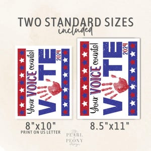 PRINTABLE Election Day Handprint Art Craft for Kids, Toddler Preschool ...