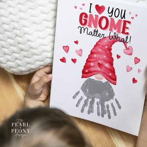 PRINTABLE Valentines Day Handprint Art Craft for Kids, Keepsake Art ...