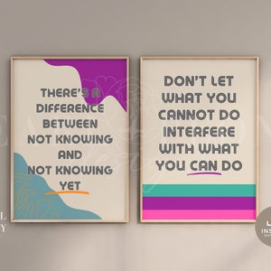 PRINTABLE Growth Mindset Poster Bundle, Boho Classroom Decor, Calm Down ...