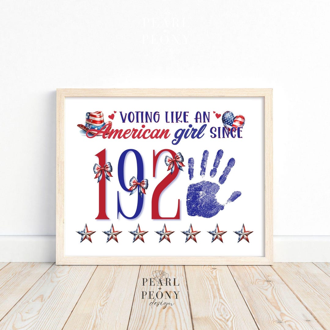 PRINTABLE Election Day Handprint Art Craft for Kids, Toddler Preschool ...