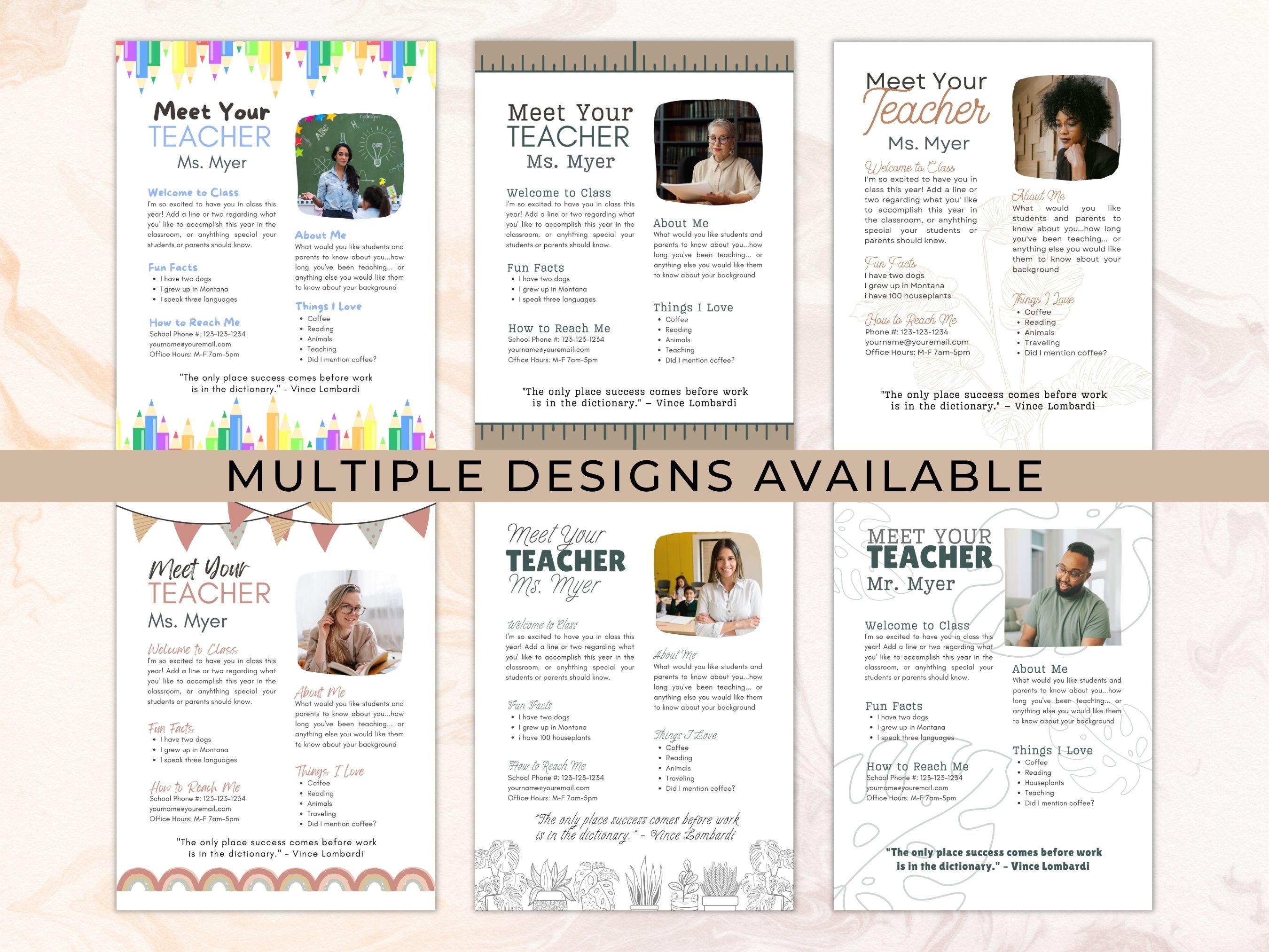 EDITABLE Meet the Teacher Template Back to School Flyer - Etsy
