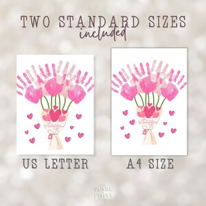 PRINTABLE Valentines Day Handprint Art Craft for Kids, Keepsake Art ...