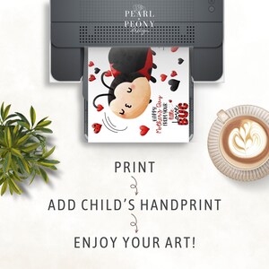 PRINTABLE Mothers Day Handprint Art Craft for Kids, Love Bug Keepsake ...