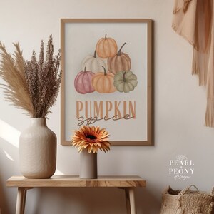 PRINTABLE Pumpkin Spice Wall Art, Pumpkin Print, Pumpkin Spice Wall ...