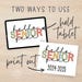 PRINTABLE 2024 Boho First Day of Senior Year 12th Grade Sign, Aesthetic ...