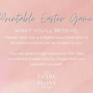 PRINTABLE Easter Activity Page Bundle for Kids, Easter Basket Games ...