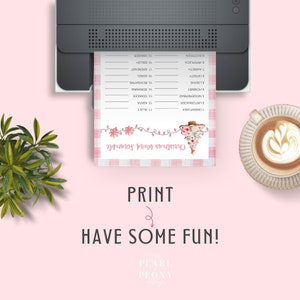 PRINTABLE Pink Christmas Party Games Bundle for Kids, Word Scramble ...