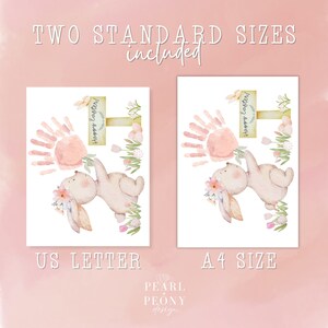PRINTABLE Easter Handprint Art Craft for Kids, Bunny Keepsake Art ...