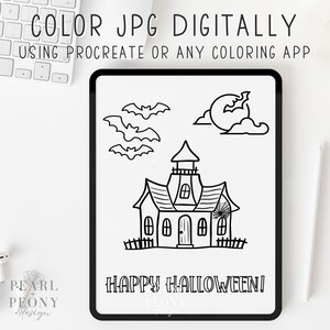 PRINTABLE Halloween Coloring Page, Fall Art Craft, Preschool ...