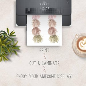 PRINTABLE Classroom Birthday Bulletin Board Display, Watercolor Boho ...