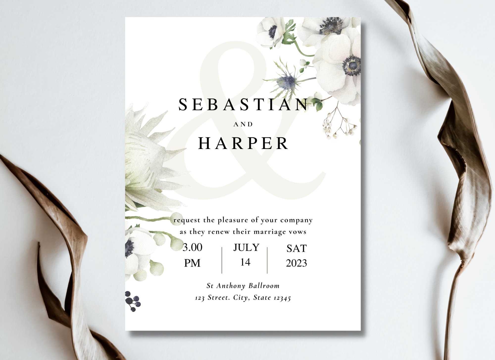 VOW RENEWAL Invitation, Marriage Celebration Invite, Renewing Vows ...