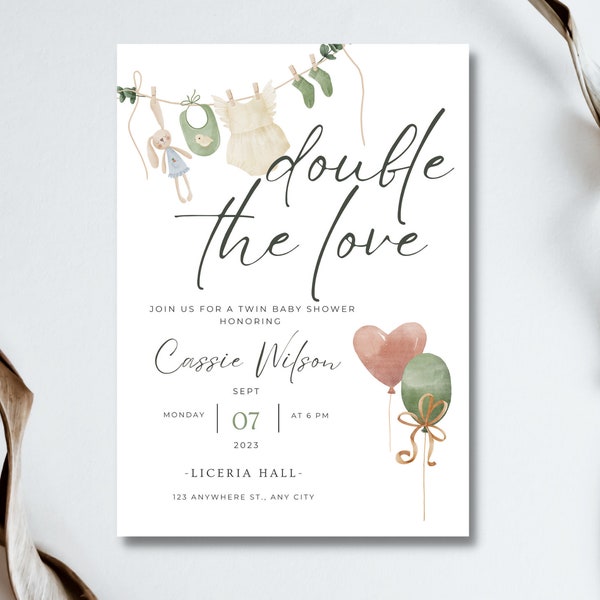 Twins Baby Shower - Etsy