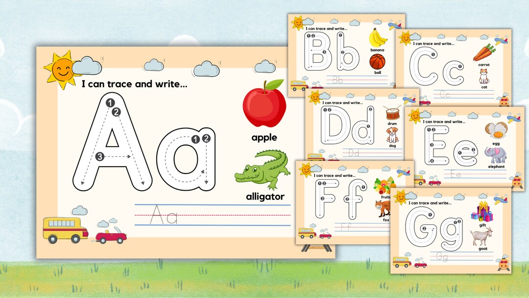 A4 Alphabet Play Dough Mats. Printable Playdough Activity. Toddler ...